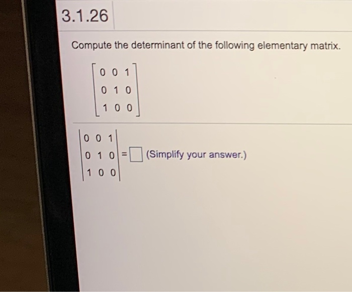 Solved X 314 Compute The Determinant Using A Cofactor 7682