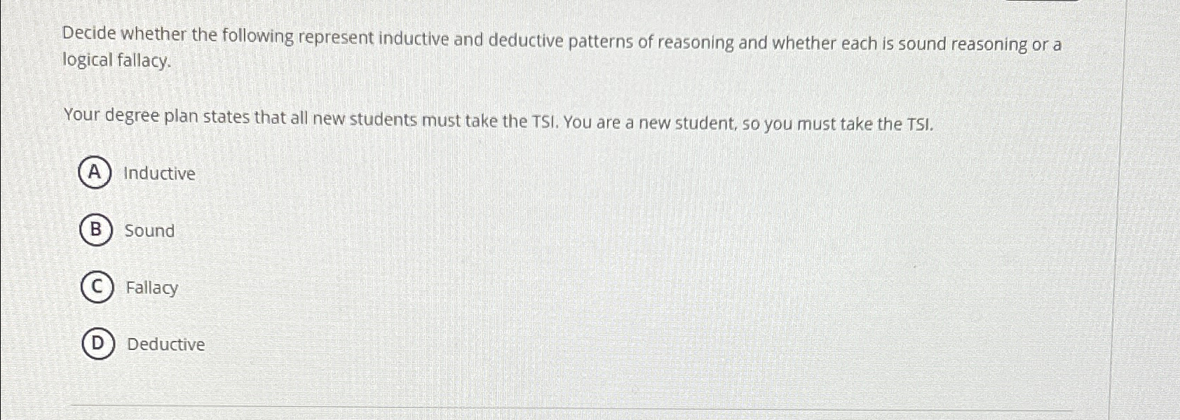 Solved Decide whether the following represent inductive and | Chegg.com