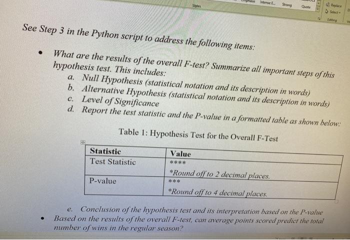 Solved OLS Regression Results Dep. Variable: Model: Method: | Chegg.com