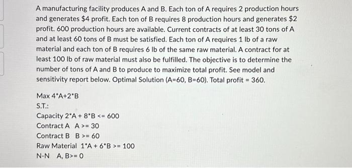 Solved Which constraints are binding? Capacity only Capacity | Chegg.com