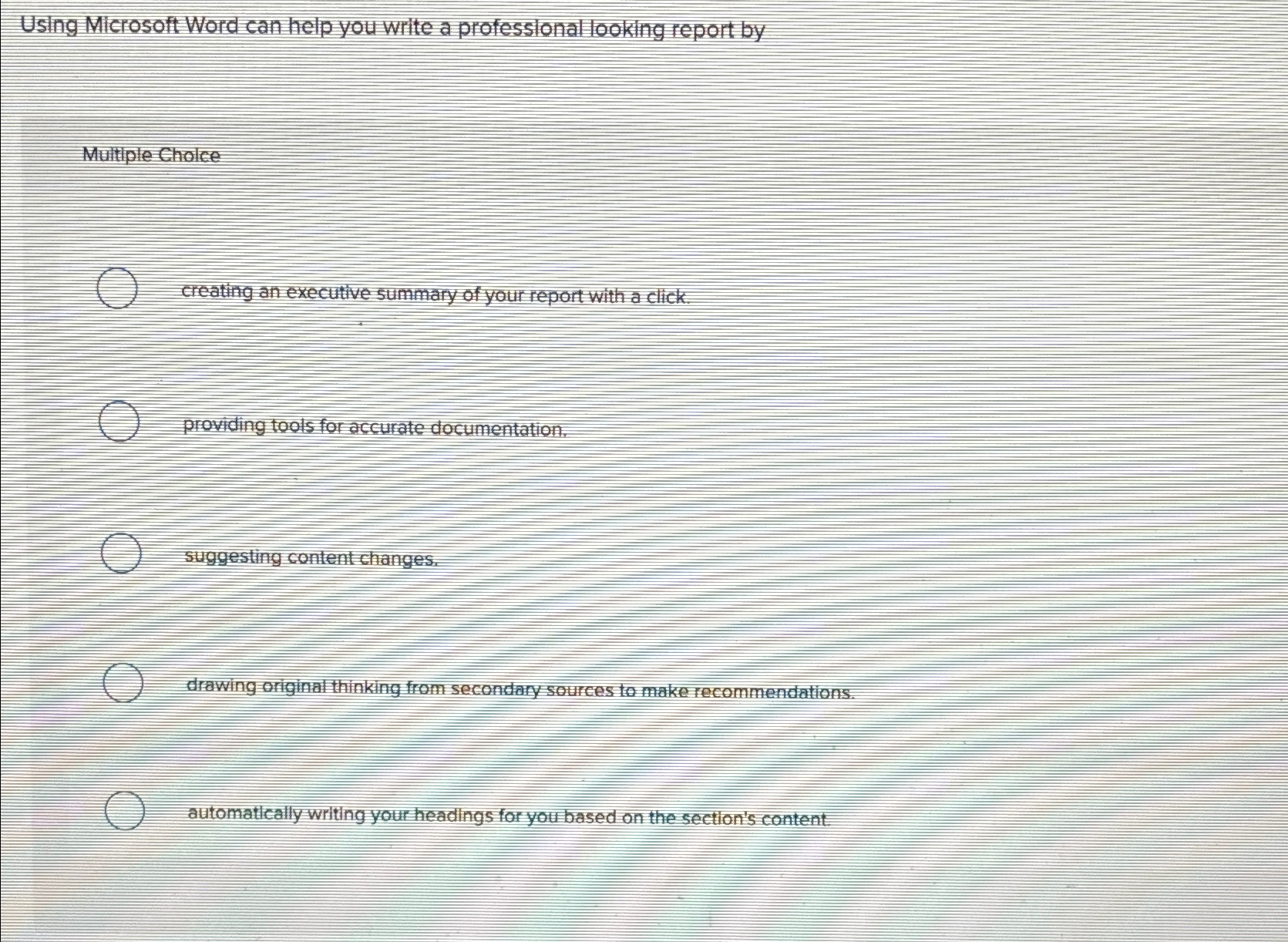 Solved Using Microsoft Word can help you wite a professional | Chegg.com