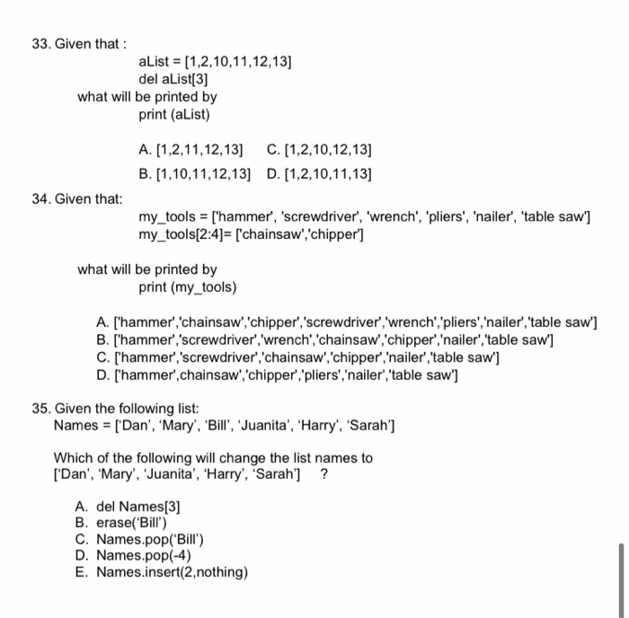 Solved 28. Which method or operator can be used to | Chegg.com