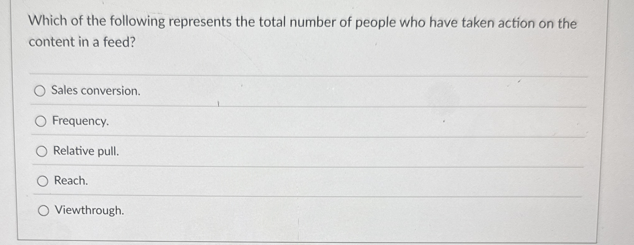 Solved Which of the following represents the total number of | Chegg.com