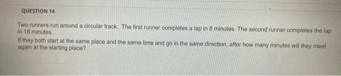 Solved Two runners run around a circular track. The first | Chegg.com