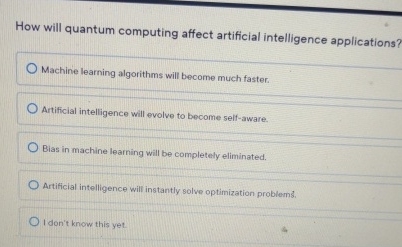 Solved How will quantum computing affect artificial | Chegg.com