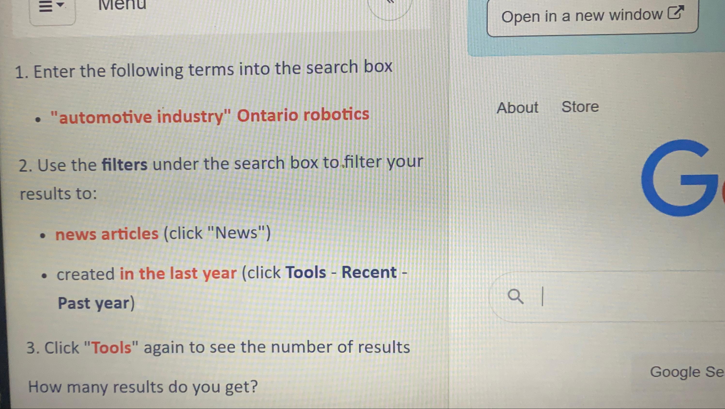 Solved Open in a new window Enter the following terms into | Chegg.com