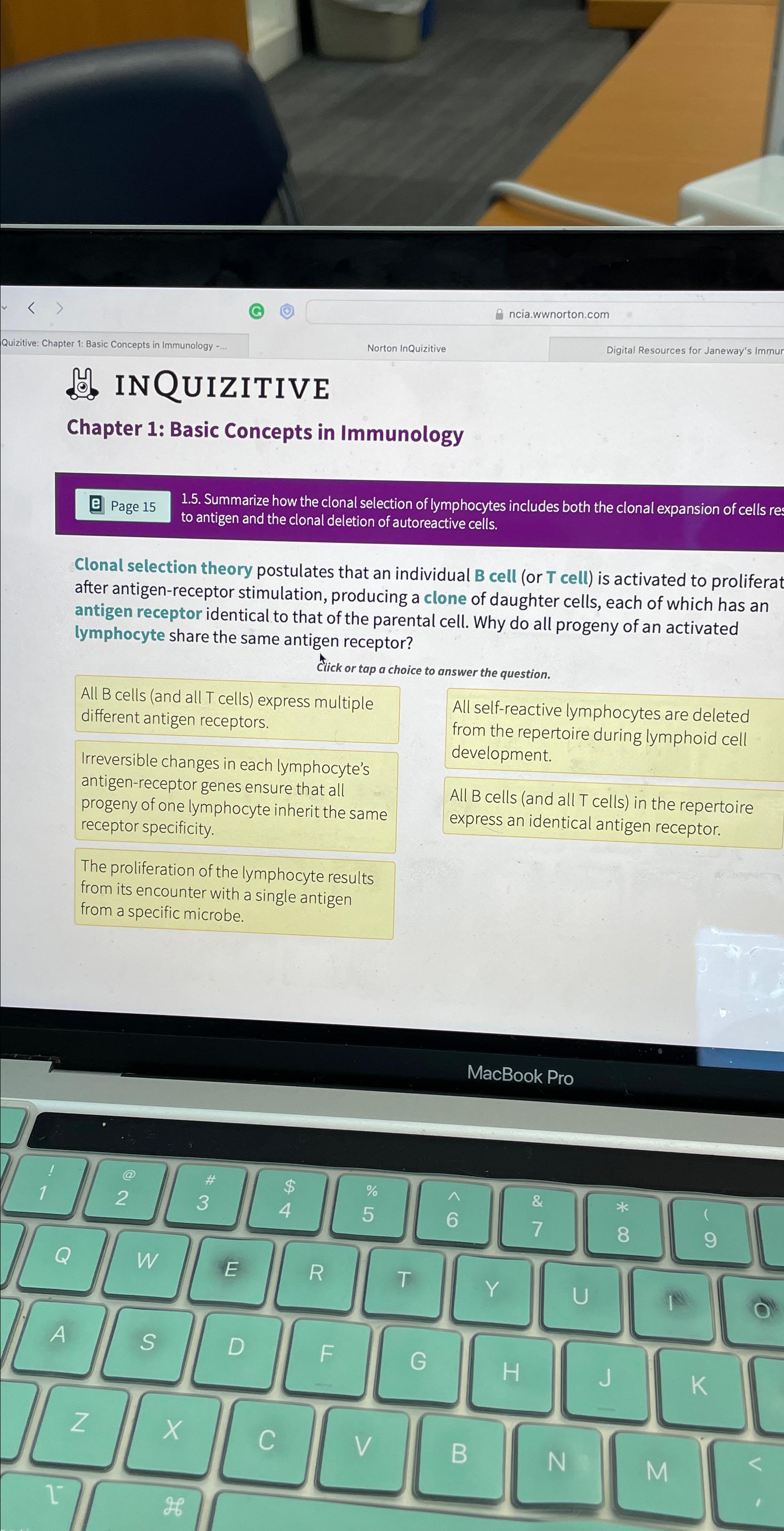 Solved INQUIZITIVEChapter 1: Basic Concepts in | Chegg.com