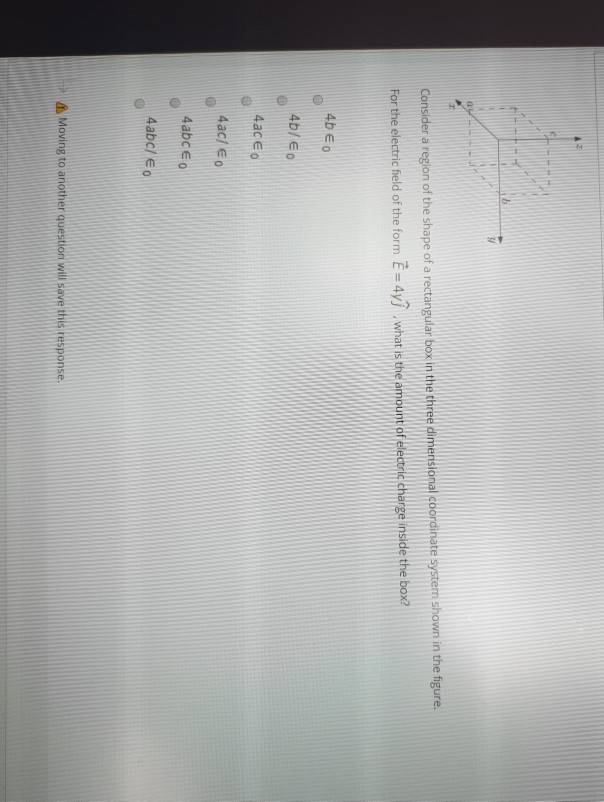 Solved Consider a region of the shape of a rectangular box | Chegg.com