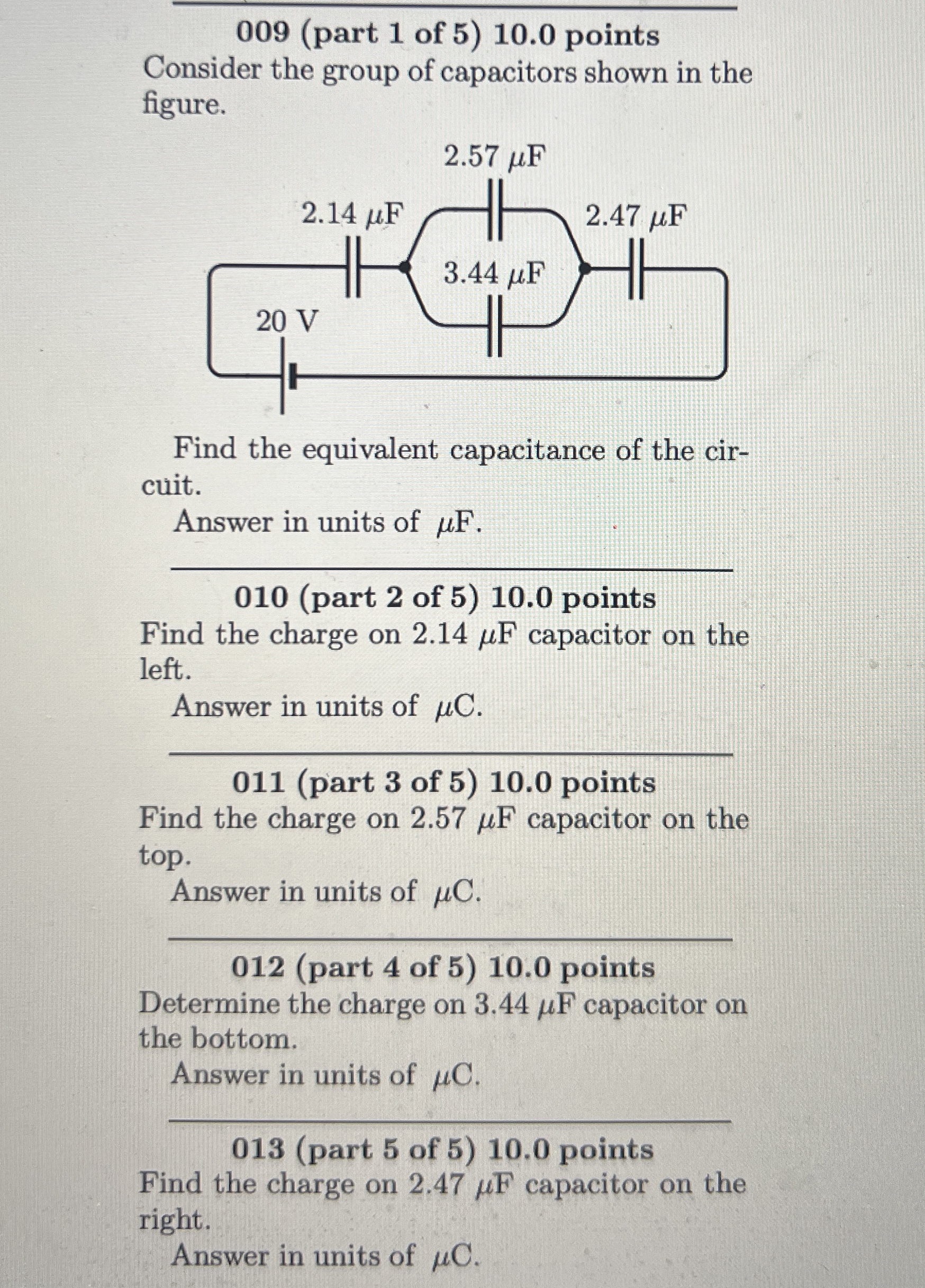 Solved 009 (part 1 ﻿of 5 ) 10.0 ﻿points Consider the group | Chegg.com