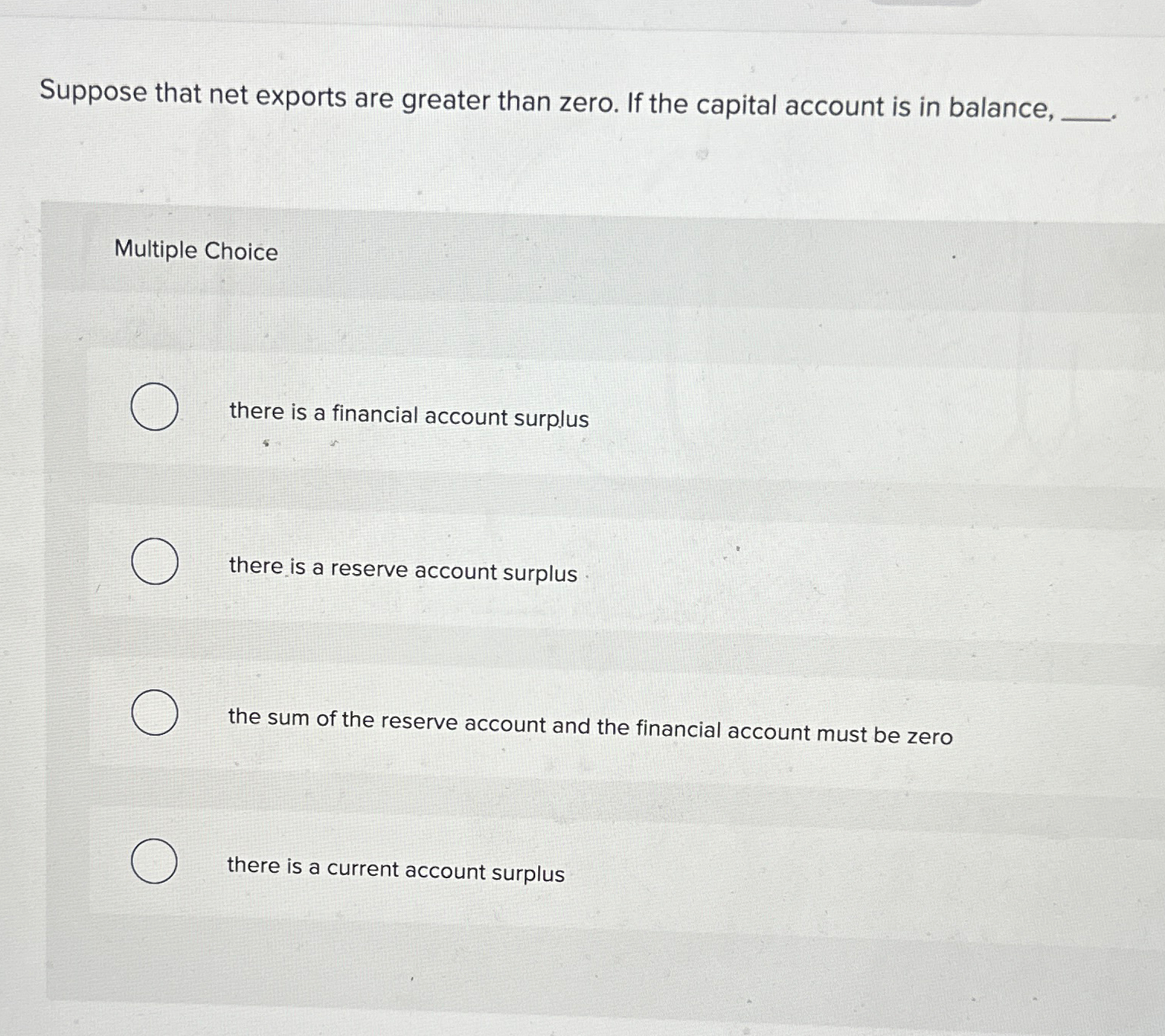 Solved Suppose that net exports are greater than zero. If | Chegg.com