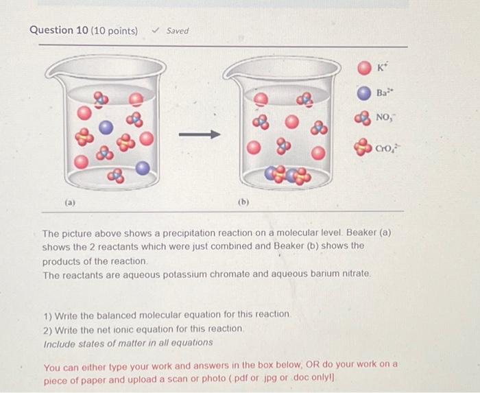 Solved Write the balanced molecular equation for this | Chegg.com