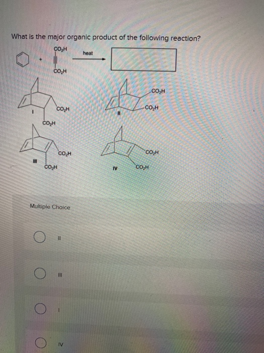 Solved What is the major product of the following reaction? | Chegg.com