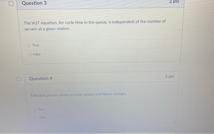 Solved Question 1 2 pts Part 1 - Question 1 Utilization is | Chegg.com