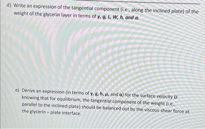 Solved Problem # 1: (10 marks) A thin layer of glycerin | Chegg.com