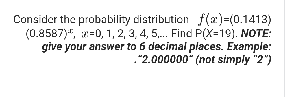 Solved Consider the probability distribution | Chegg.com