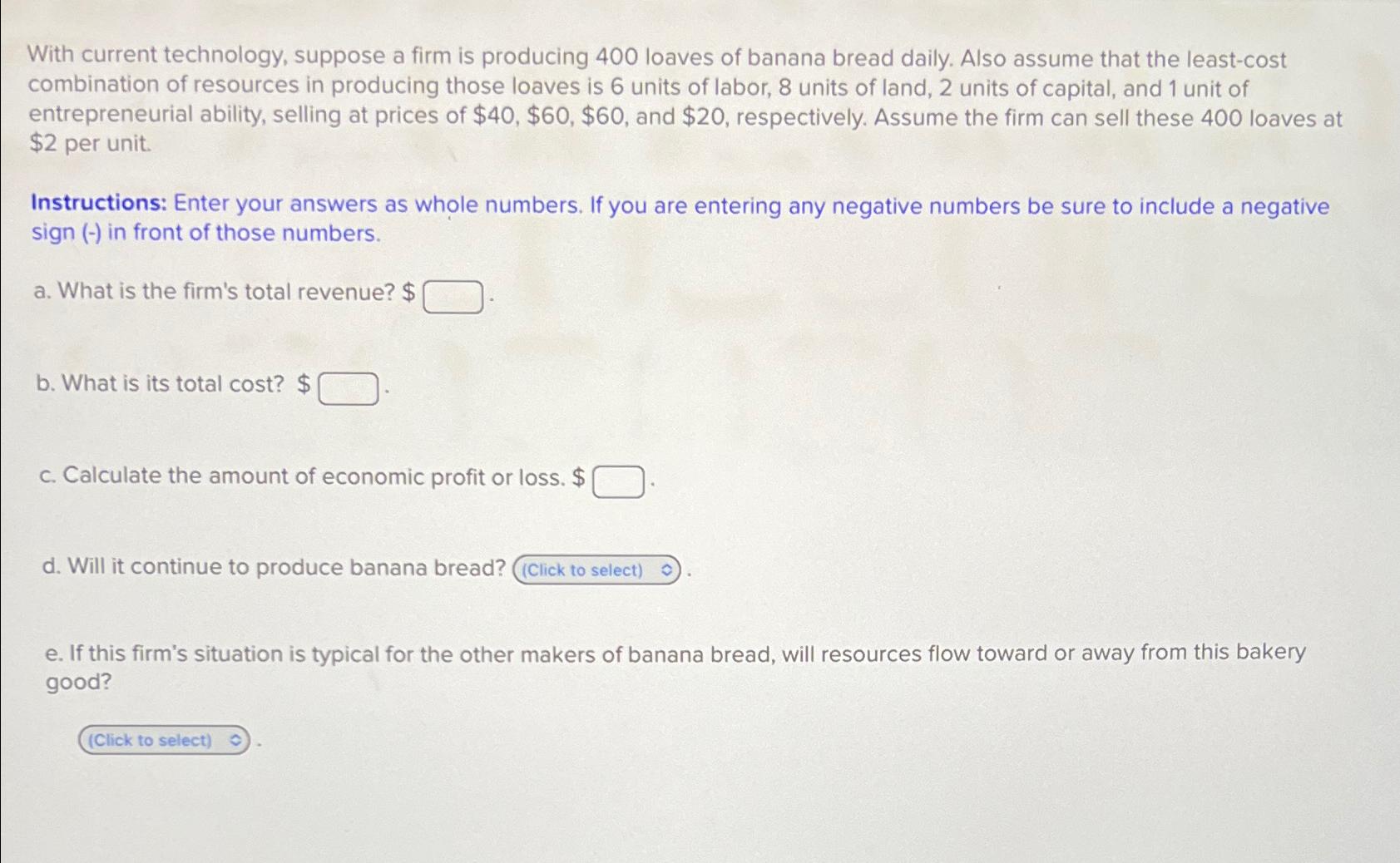 Solved With current technology, suppose a firm is producing | Chegg.com