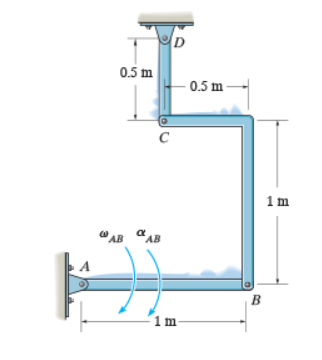 Solved Link AB has the angular velocity \omega AB = 4 ﻿rad/s | Chegg.com