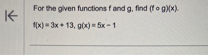Solved For f(x)=7x−2 and g(x)=2x−7, check whether (f∘g)(x) | Chegg.com