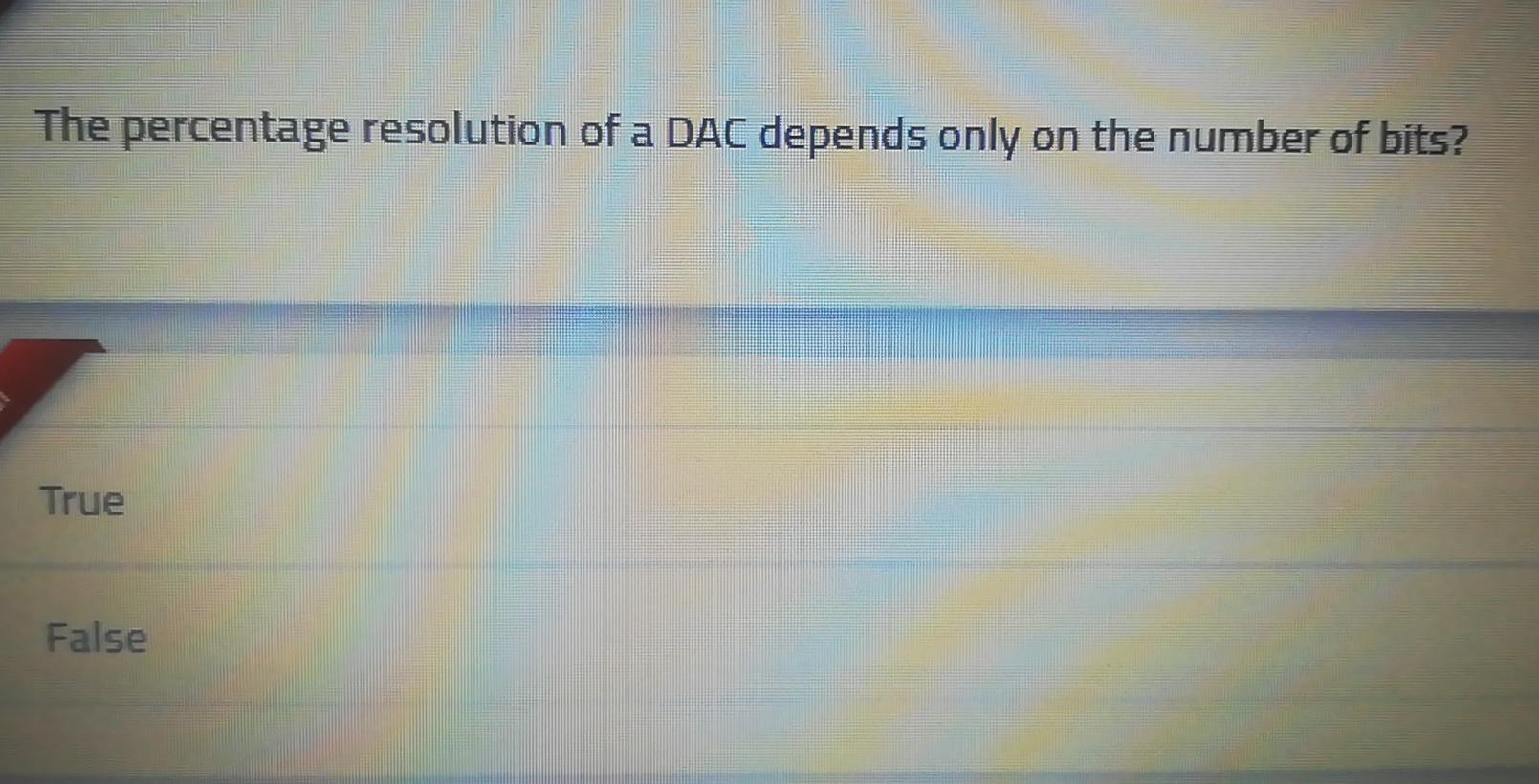 Solved The percentage resolution of a DAC depends only on | Chegg.com