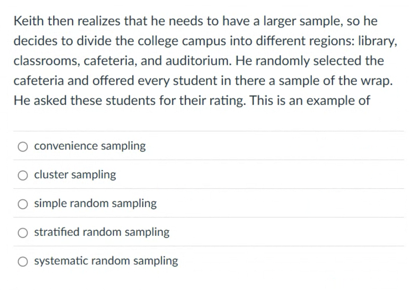 Solved Keith then realizes that he needs to have a larger | Chegg.com