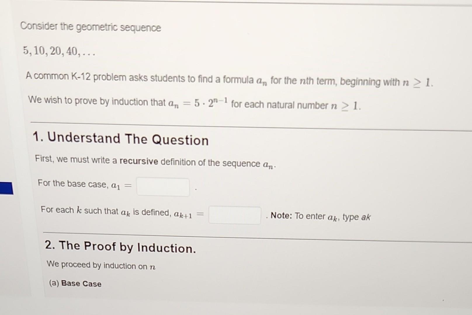 Solved (a) Base Case We first show that the induction | Chegg.com