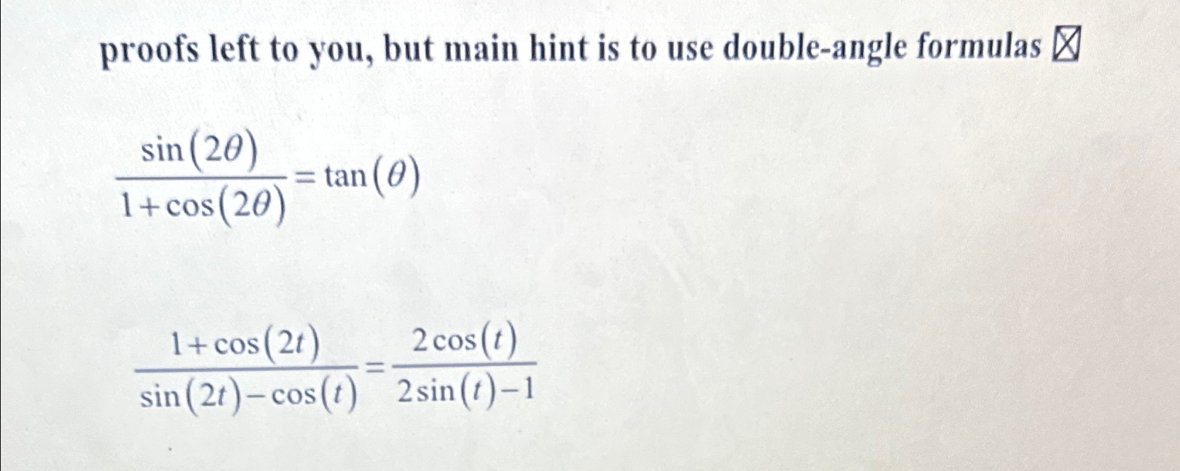 Solved proofs left to you, but main hint is to use | Chegg.com