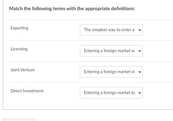 Solved Match the following terms with the appropriate | Chegg.com