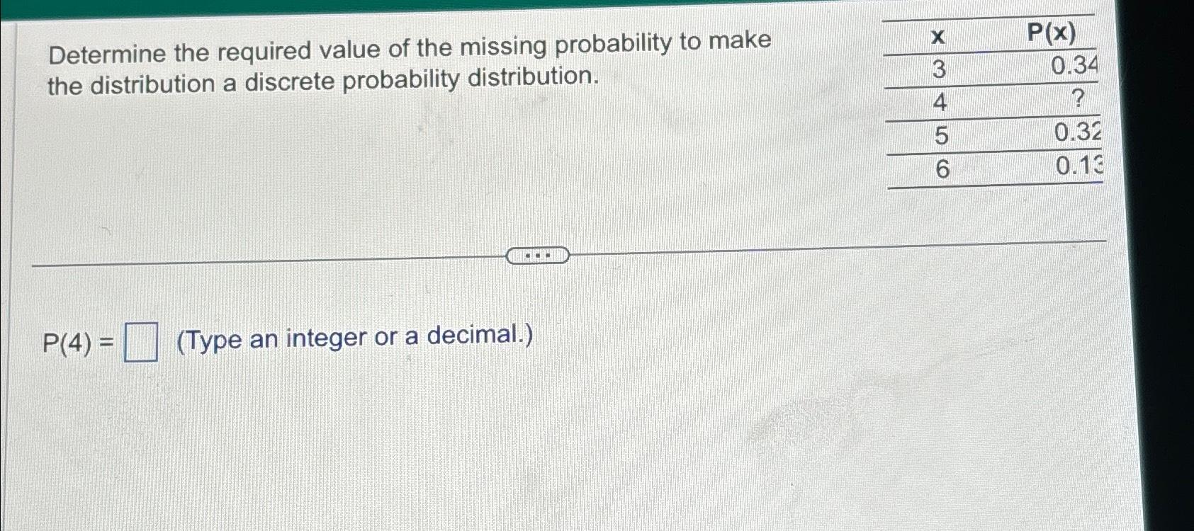 Solved Determine the required value of the missing | Chegg.com