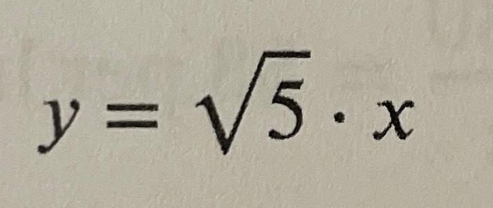 Solved Is y directly proportional to x y=52*x | Chegg.com