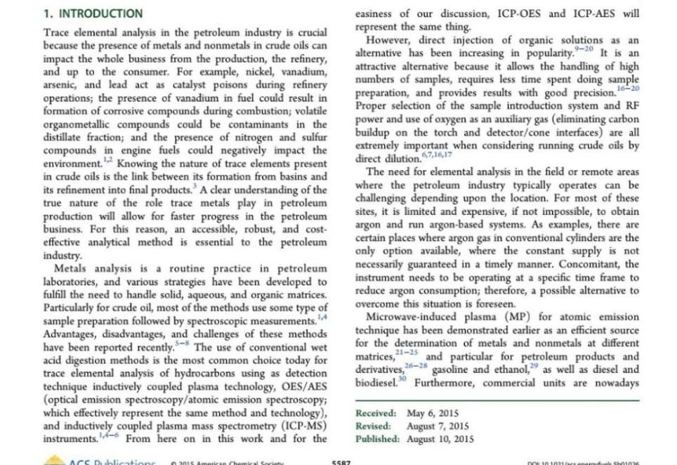 Solved 1. INTRODUCTION easiness of our discussion, ICP-OES | Chegg.com