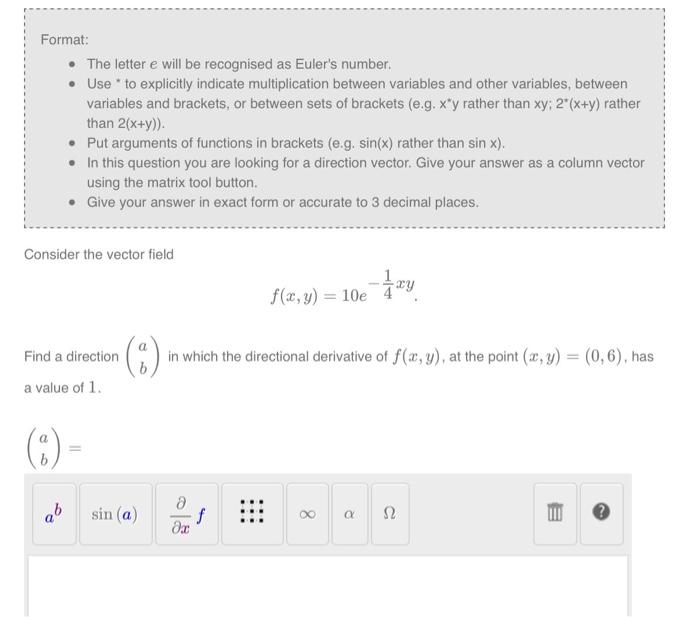 Solved Format: - The letter e will be recognised as Euler's | Chegg.com