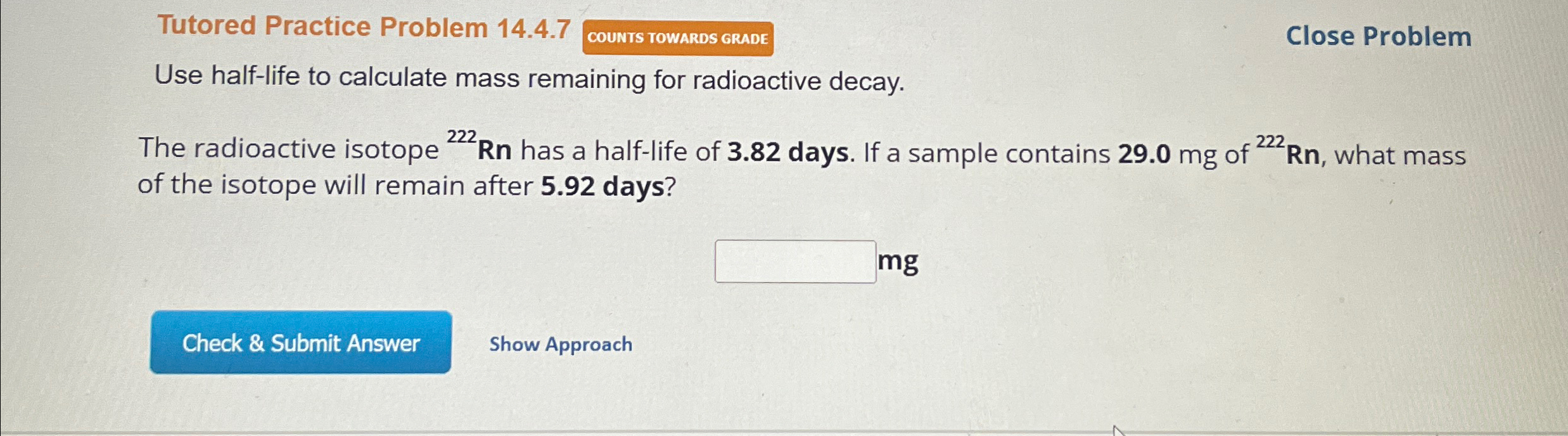 Solved Tutored Practice Problem 14 4 7 ﻿close Problemuse