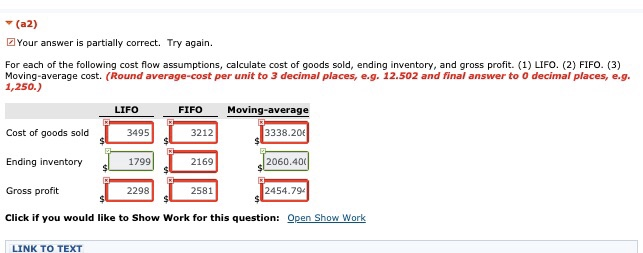 Solved Problem 6-08A al-a2 (Part Level Submission) Concord | Chegg.com