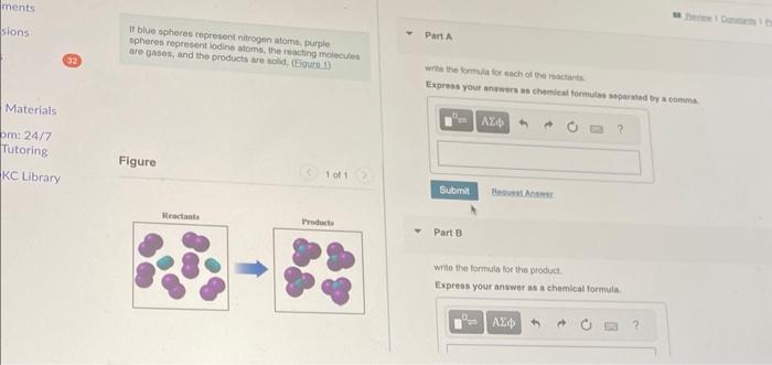 Solved If blue apheres represent nitrogen atoms, purple | Chegg.com