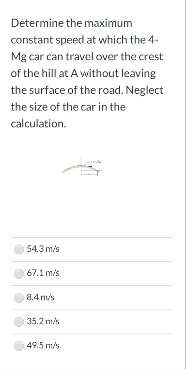 Solved Determine the maximum constant speed at which the 4- | Chegg.com