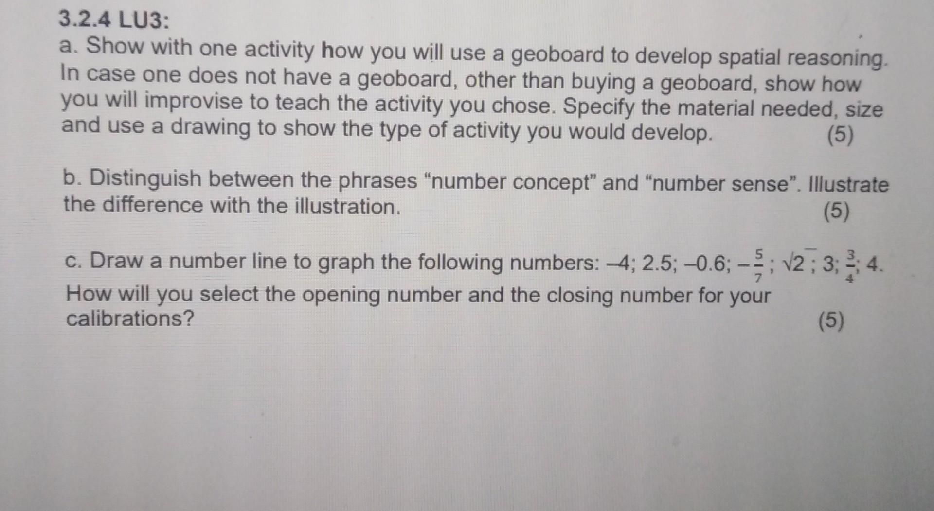 Solved 3.2.4 LU3: a. Show with one activity how you will use | Chegg.com