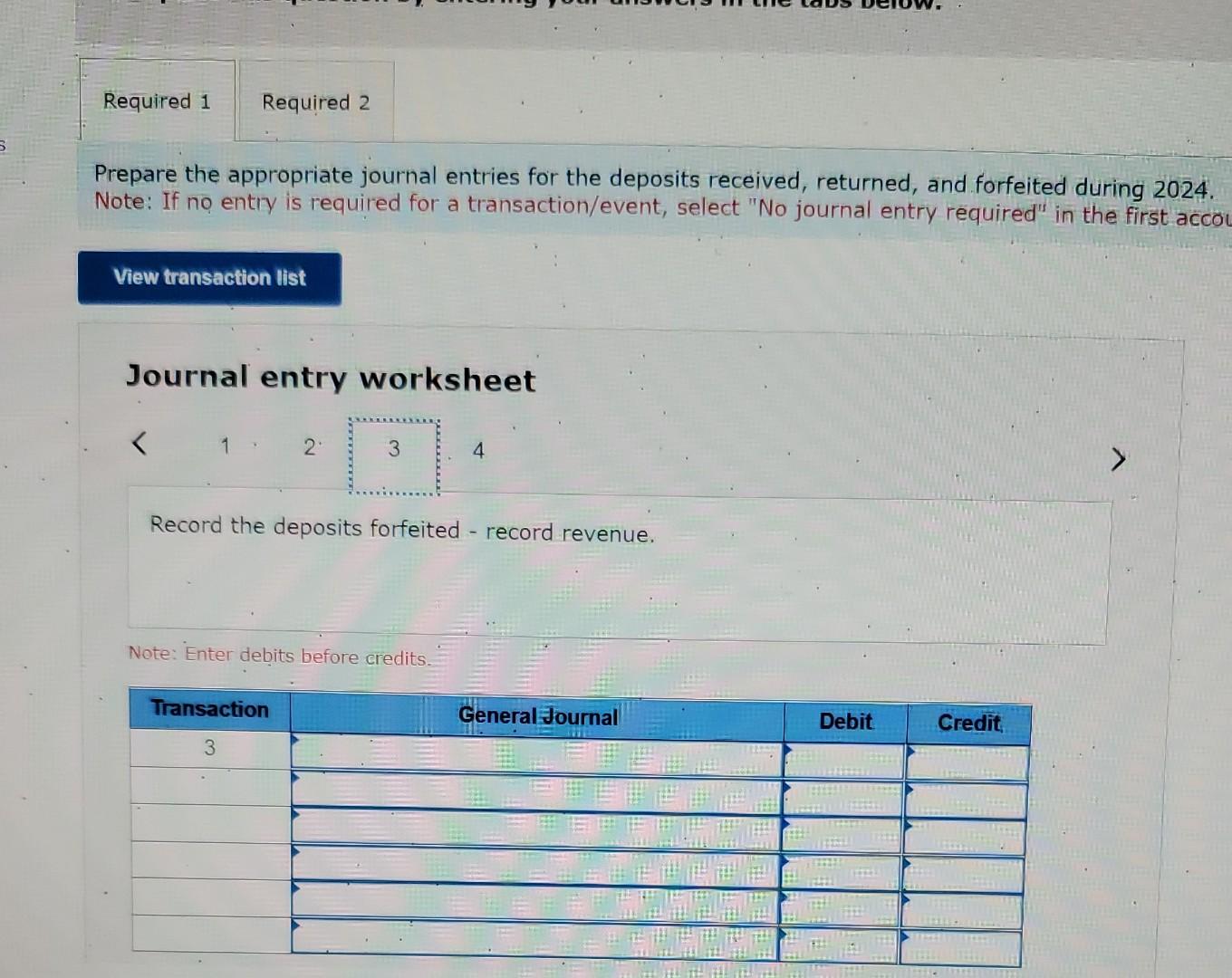 Solved Exercise 13-7 (Static) Customer deposits; financial | Chegg.com