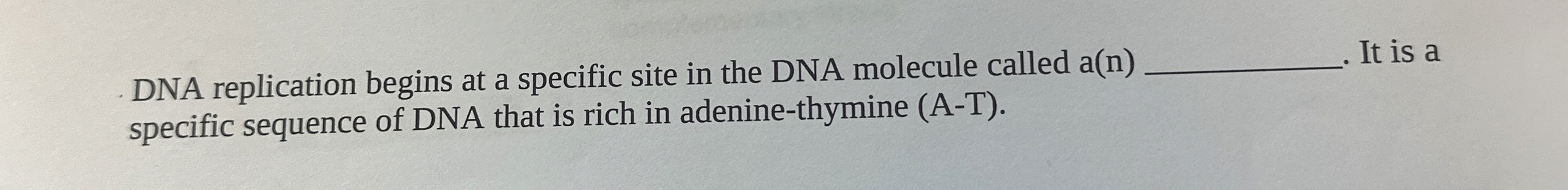Solved DNA replication begins at a specific site in the DNA | Chegg.com
