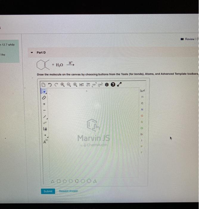 Solved A Review Const Part C W+H, P Draw the molecule on the | Chegg.com Solved A Review Const Part C W+H, P Draw the molecule on the | Chegg.com