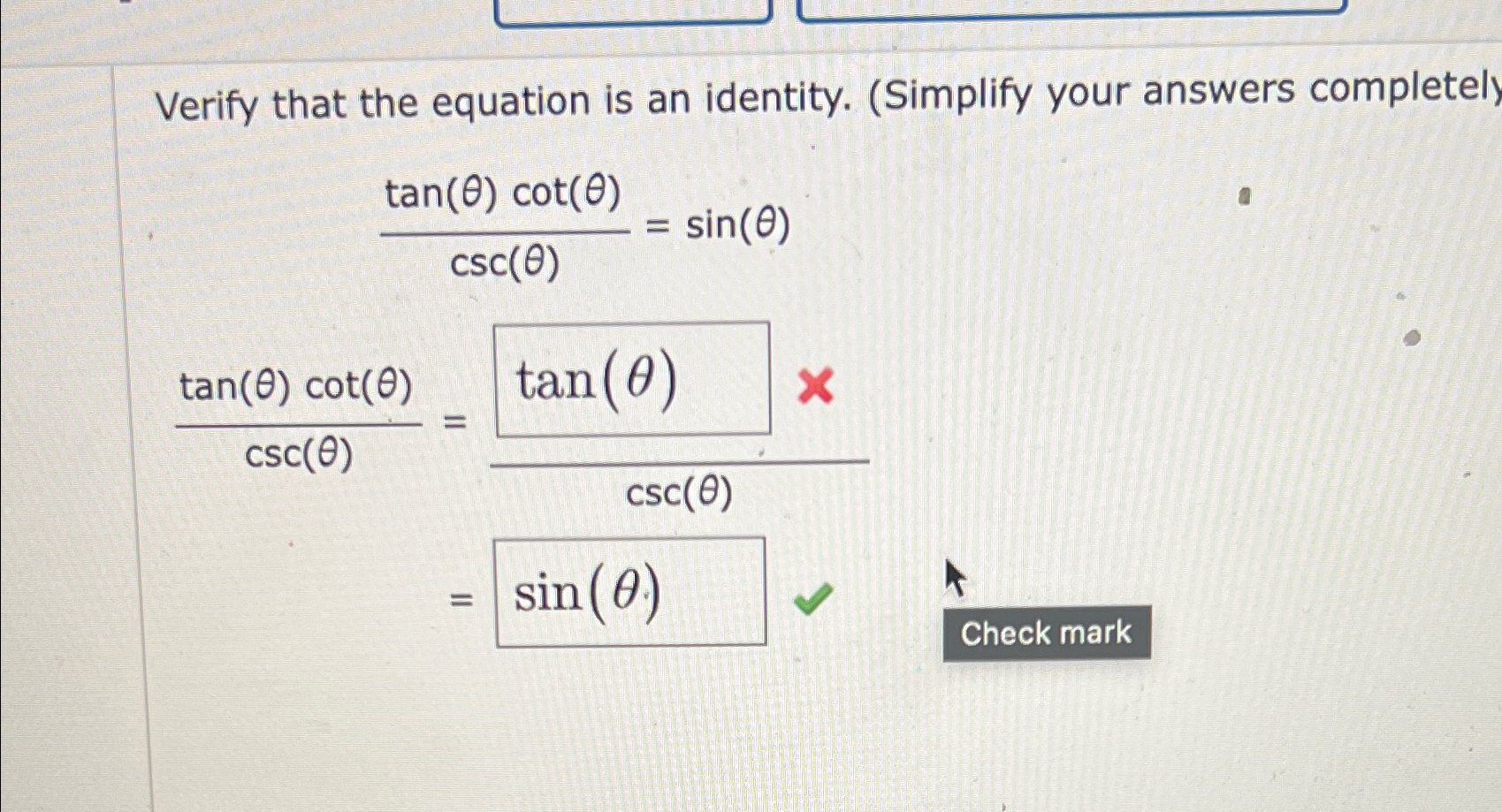 Verify that the equation is an identity. (Simplify | Chegg.com