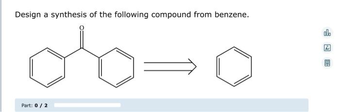 Solved Design a synthesis of the following compound from | Chegg.com