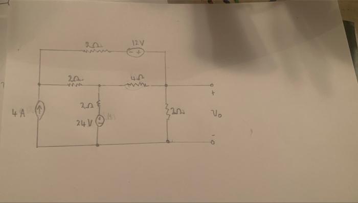 Solved Using Mesh Analysis Find Vo 0408