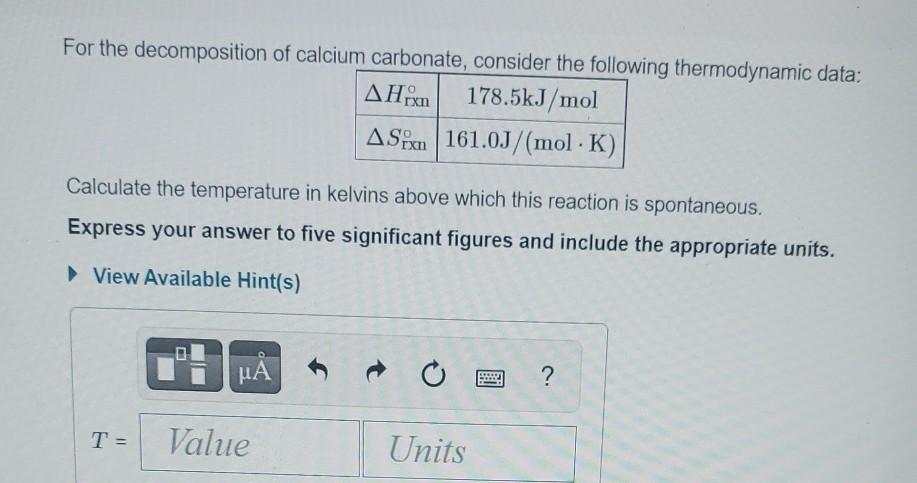 Solved Calcium oxide, CaO, is manufactured by decomposition | Chegg.com