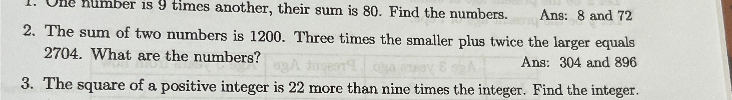 Solved The square of a positive integer is 22 ﻿more than | Chegg.com