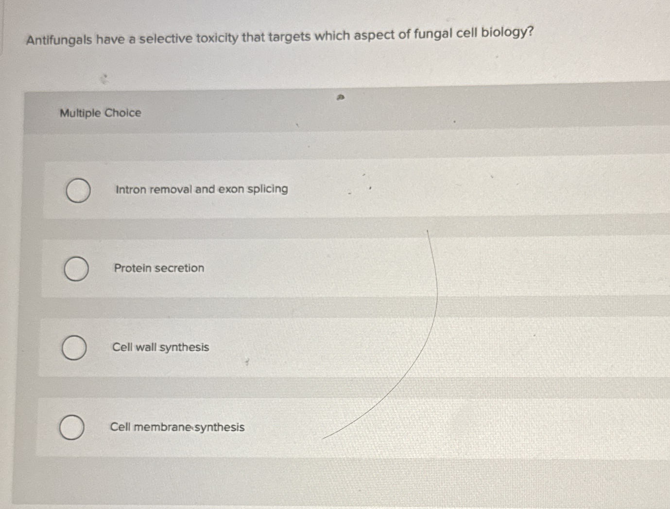 Solved Antifungals have a selective toxicity that targets | Chegg.com
