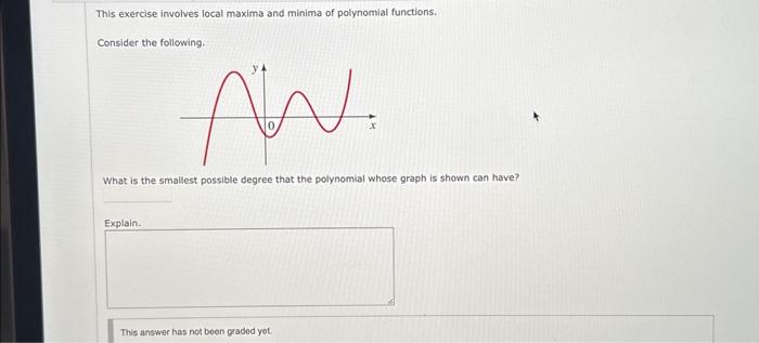 Solved This exercise involves local maxima and minima of | Chegg.com