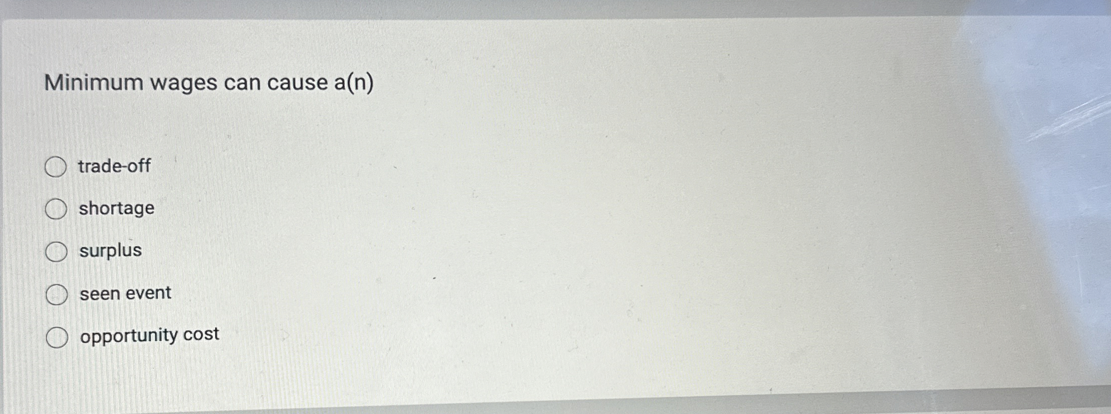 Solved Minimum wages can cause | Chegg.com