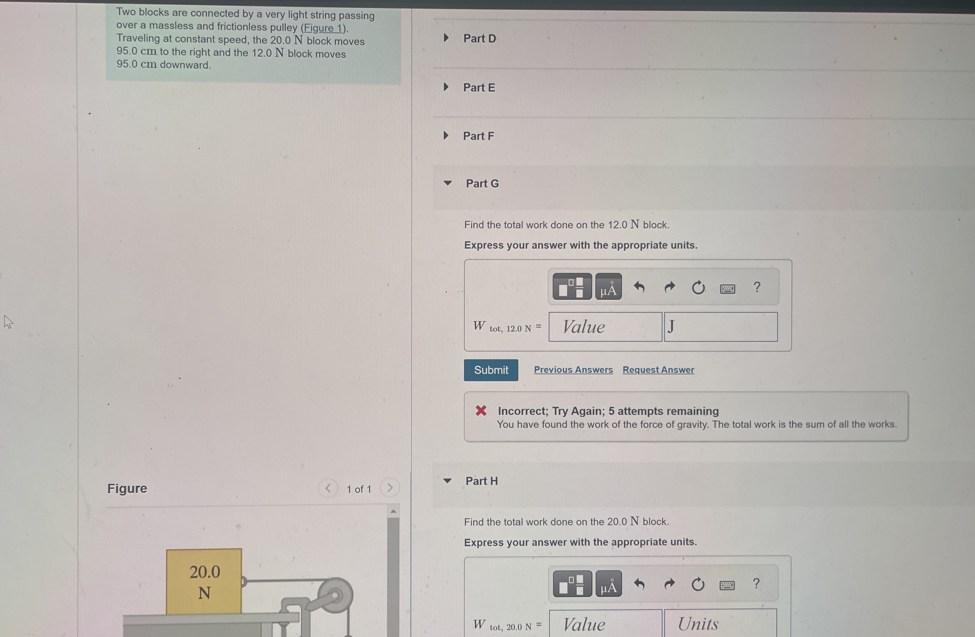 Solved Two blocks are connected by a very light string | Chegg.com