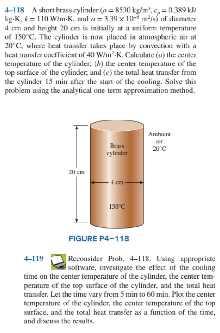 Please solve 4-119 ﻿using 4-118 ﻿as a refenece in EES | Chegg.com