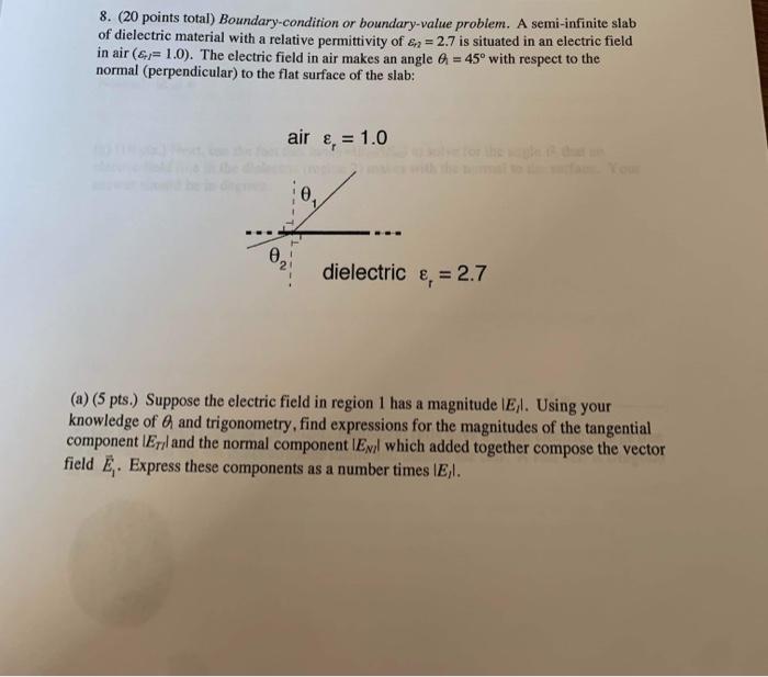 Solved 8. ( 20 points total) Boundary-condition or | Chegg.com